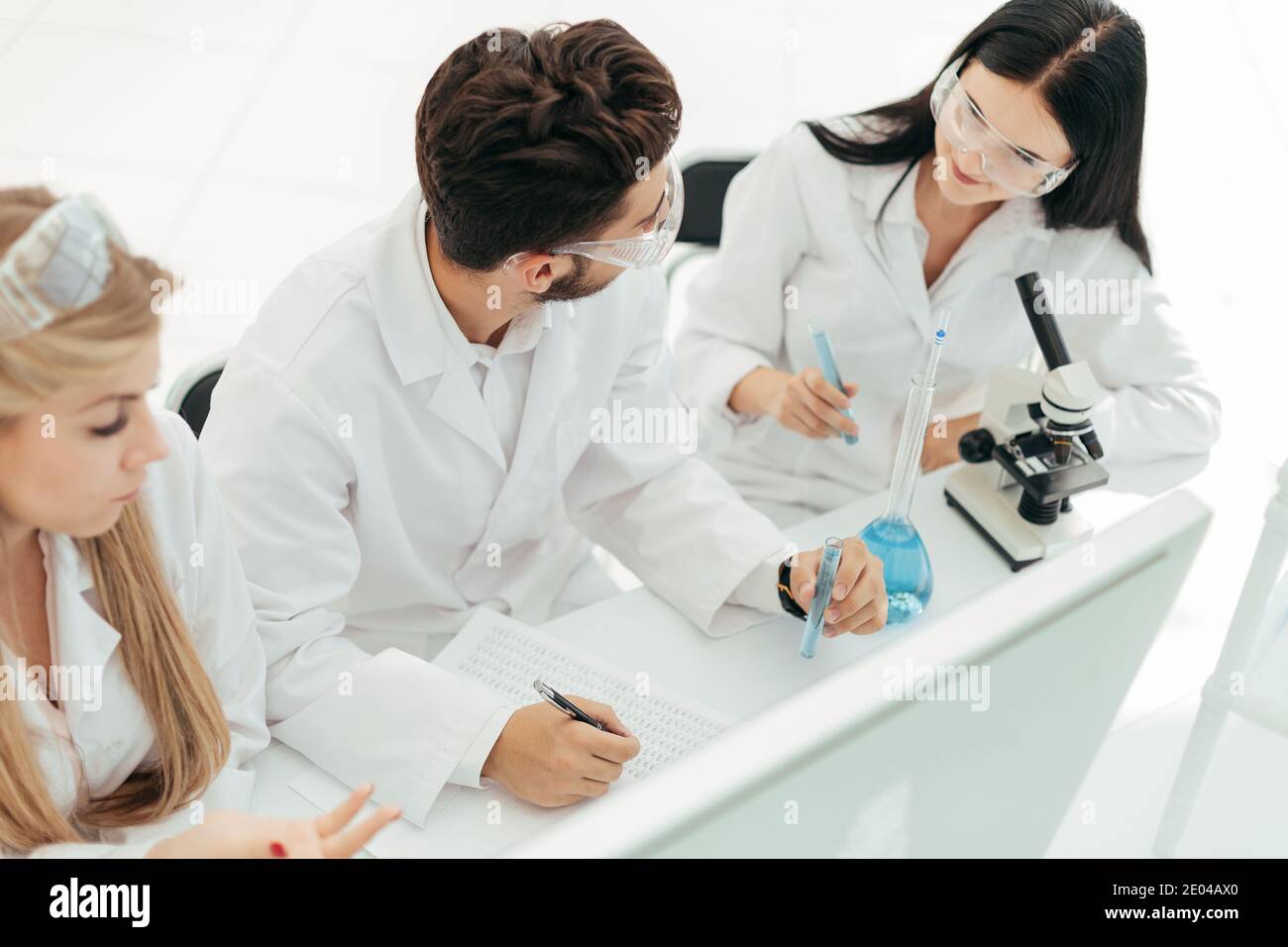 Top view male doctor using hi-res stock photography and images - Alamy