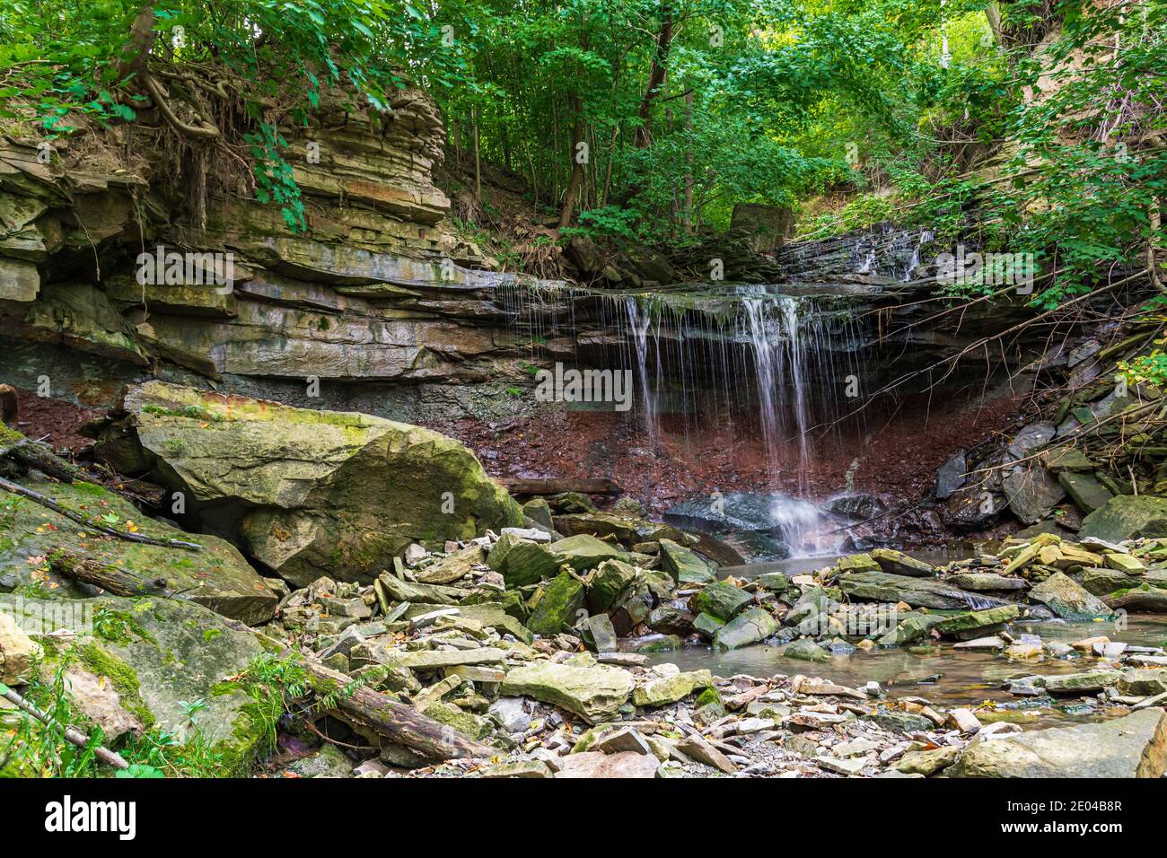 West Cliff Falls Niagara Escarpment Hamilton Ontario Canada Stock Photo ...