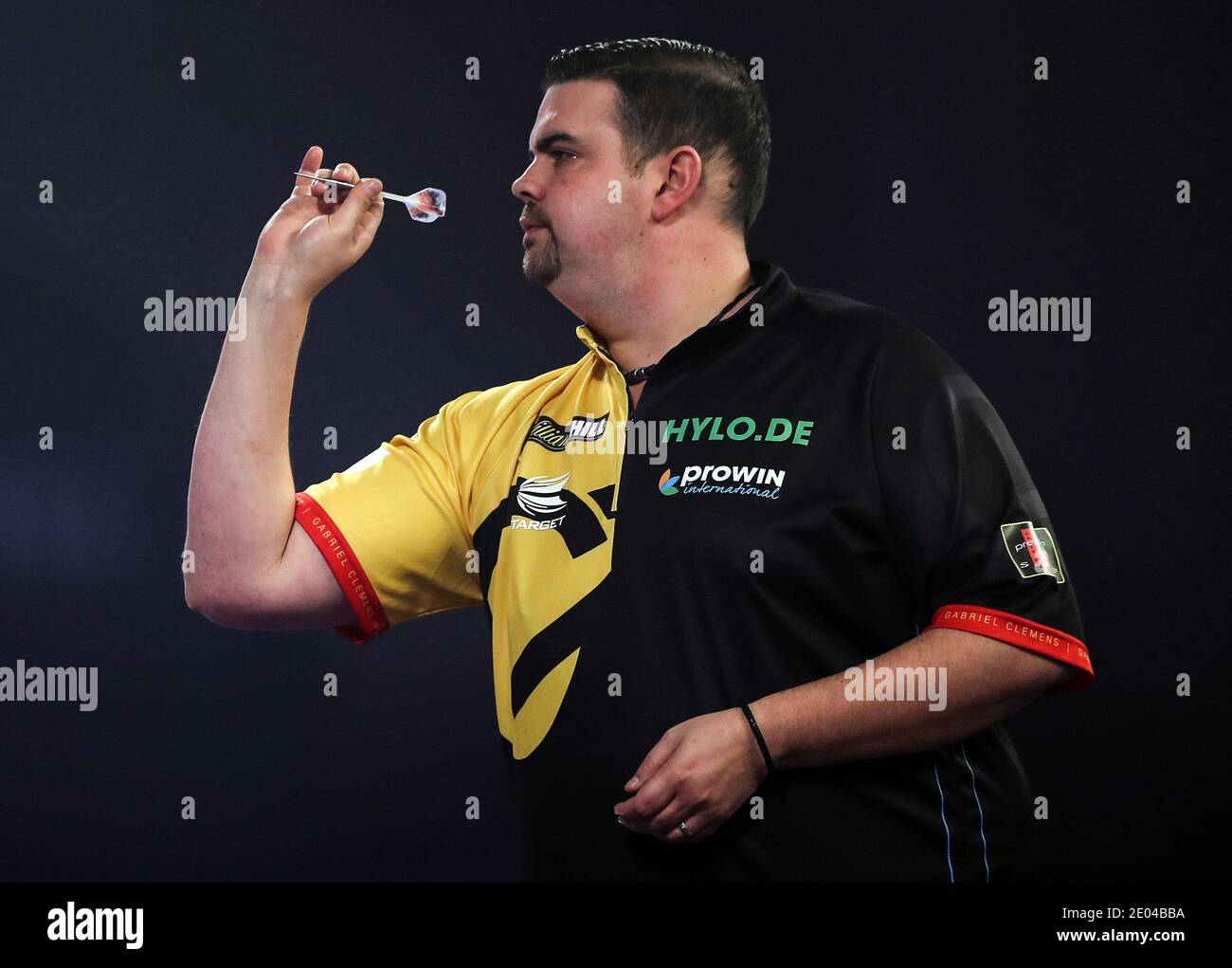 Gabriel Clemens in action during day twelve of the William Hill World ...