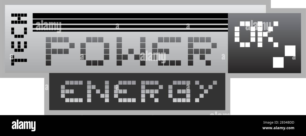 Power energy message symbol Stock Vector Image & Art - Alamy