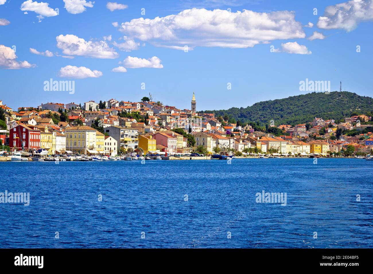 Island of Mali Losinj waterfront view, Kvarner archipelago of Croatia ...