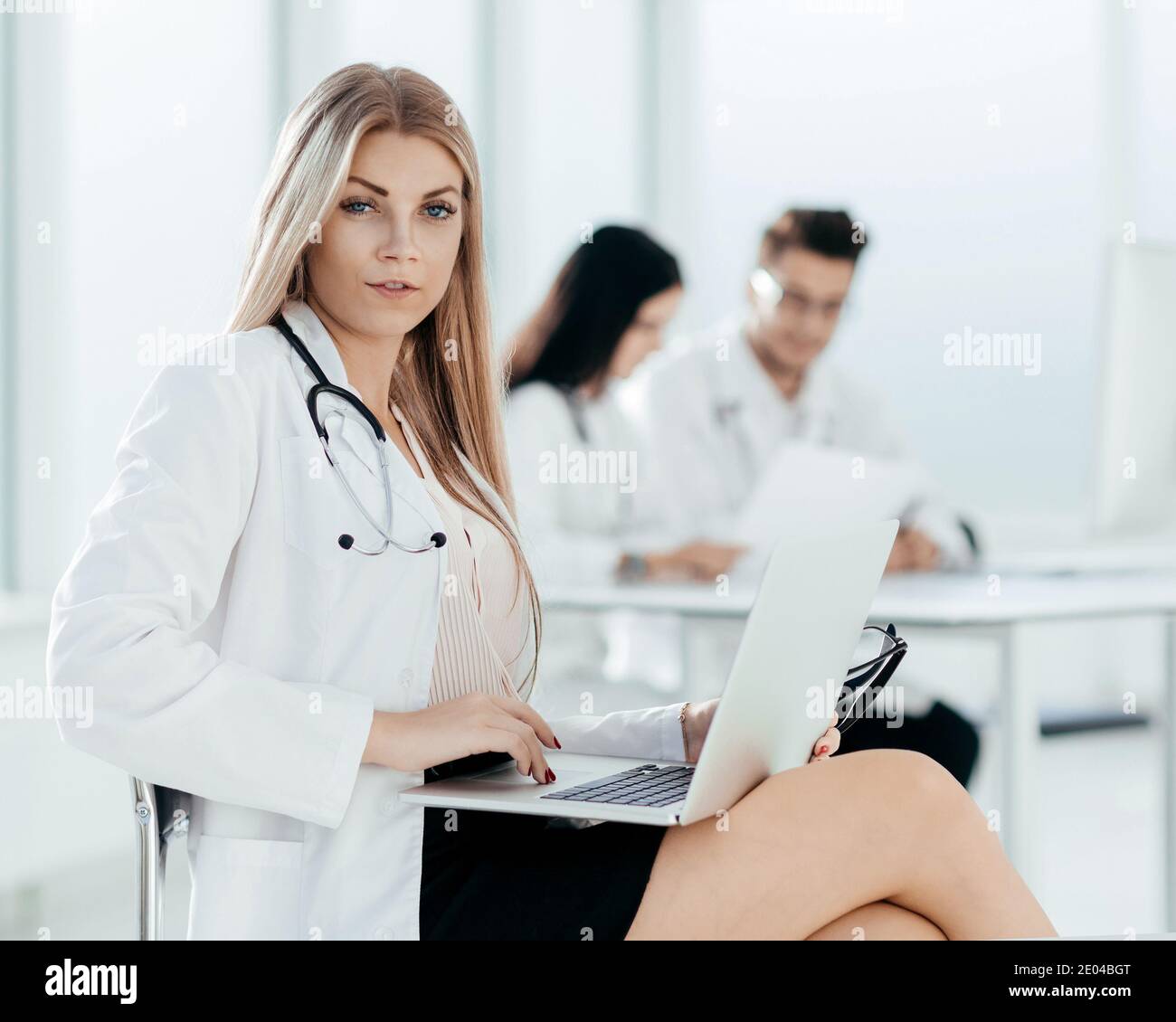 Male doctor working desk uses hi-res stock photography and images - Alamy