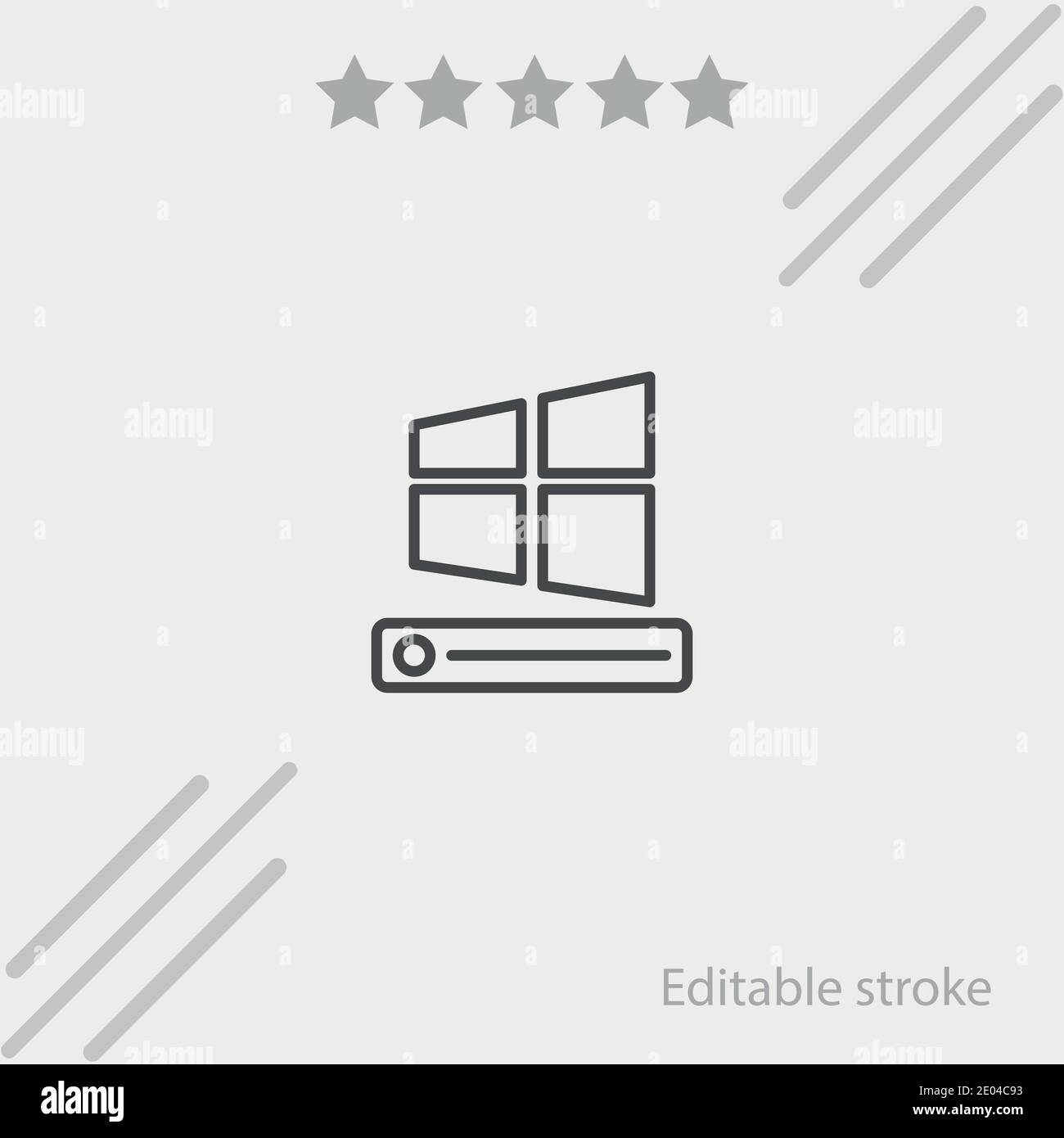 windows operating system vector icon modern simple vector illustration ...