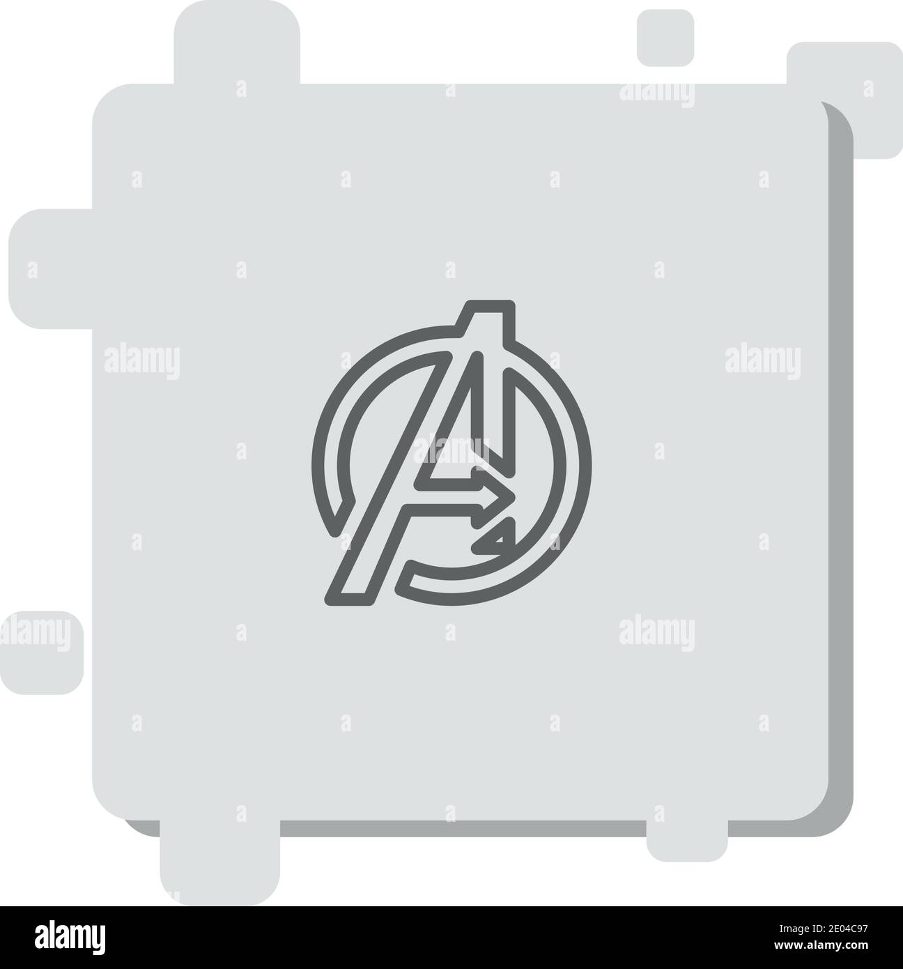 avengers vector icon modern simple vector illustration Stock Vector ...