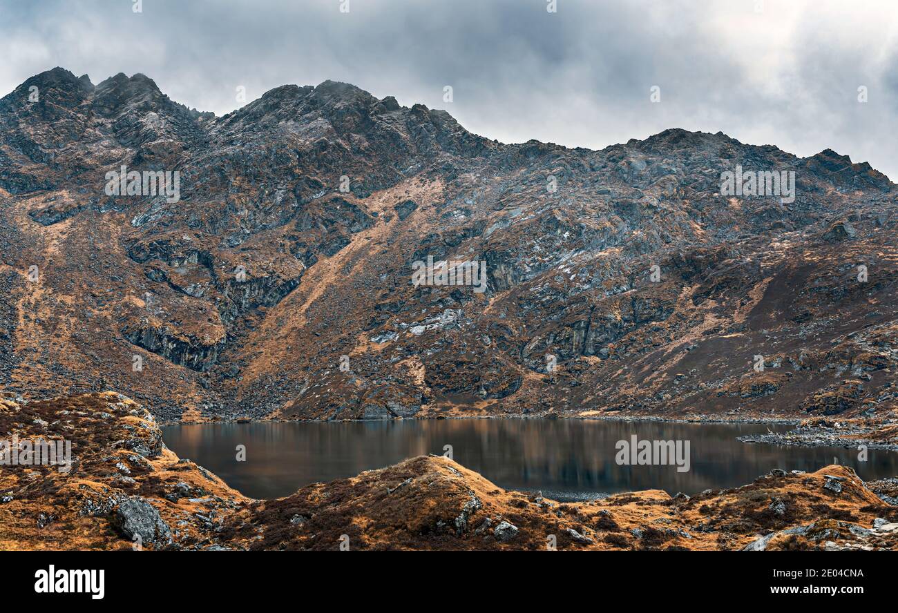 View at the one of Sacred group of 5 Hindu holy lakes located at 13,500 ...