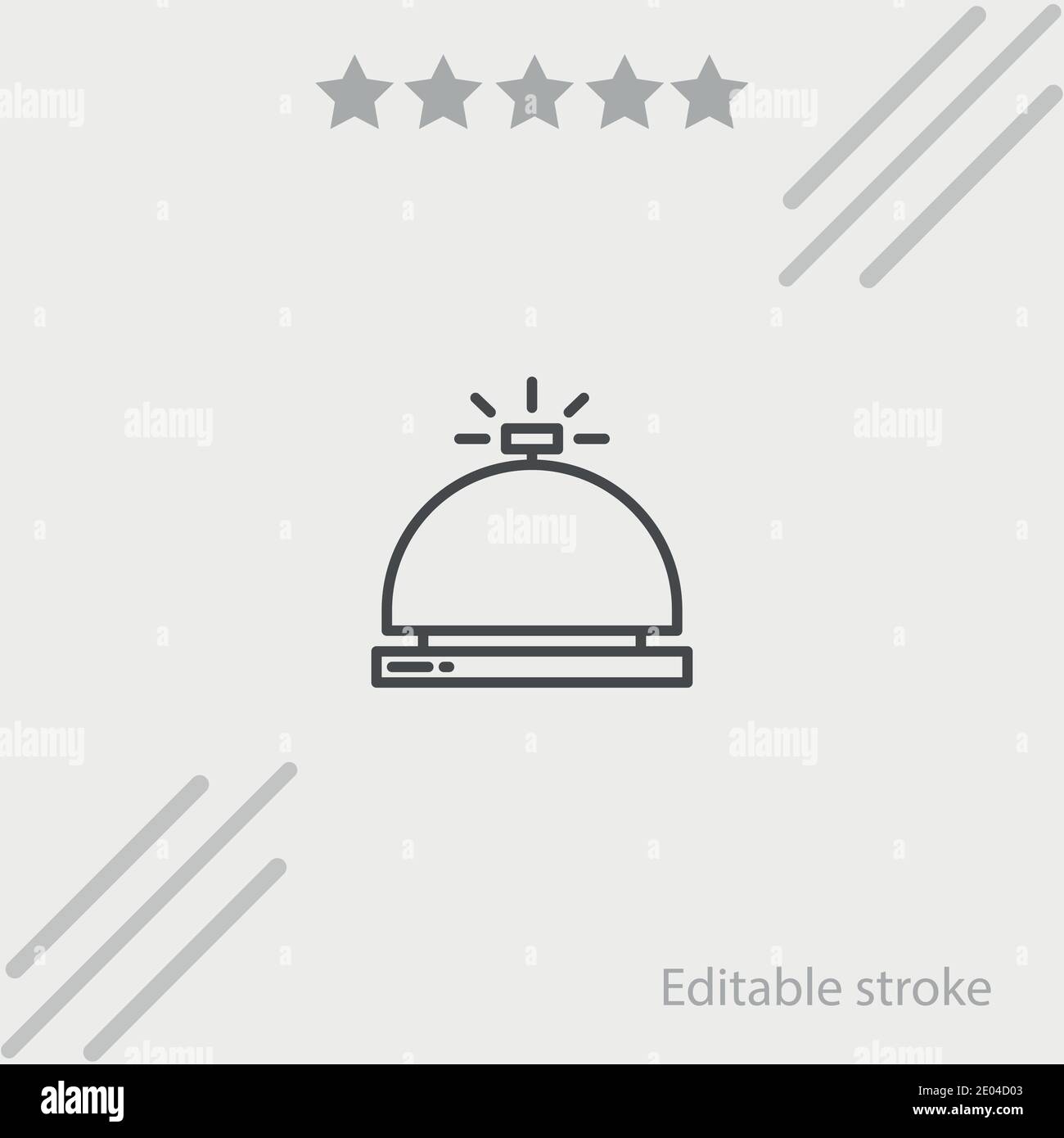 desk bell vector icon modern simple vector illustration Stock Vector ...