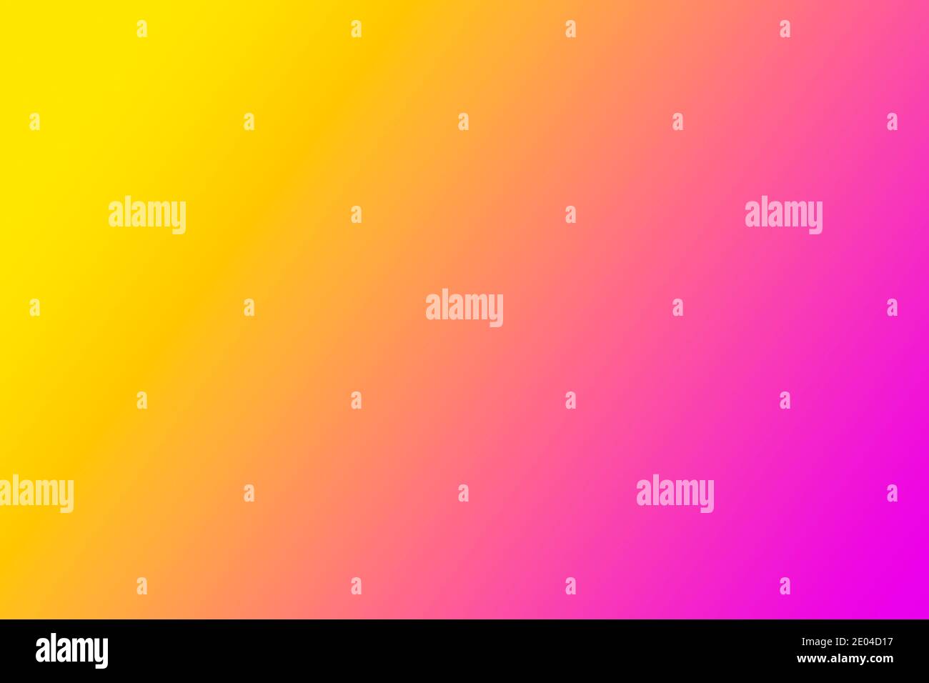 Pink yellow gradient background. Raster illustrates two colors Stock ...
