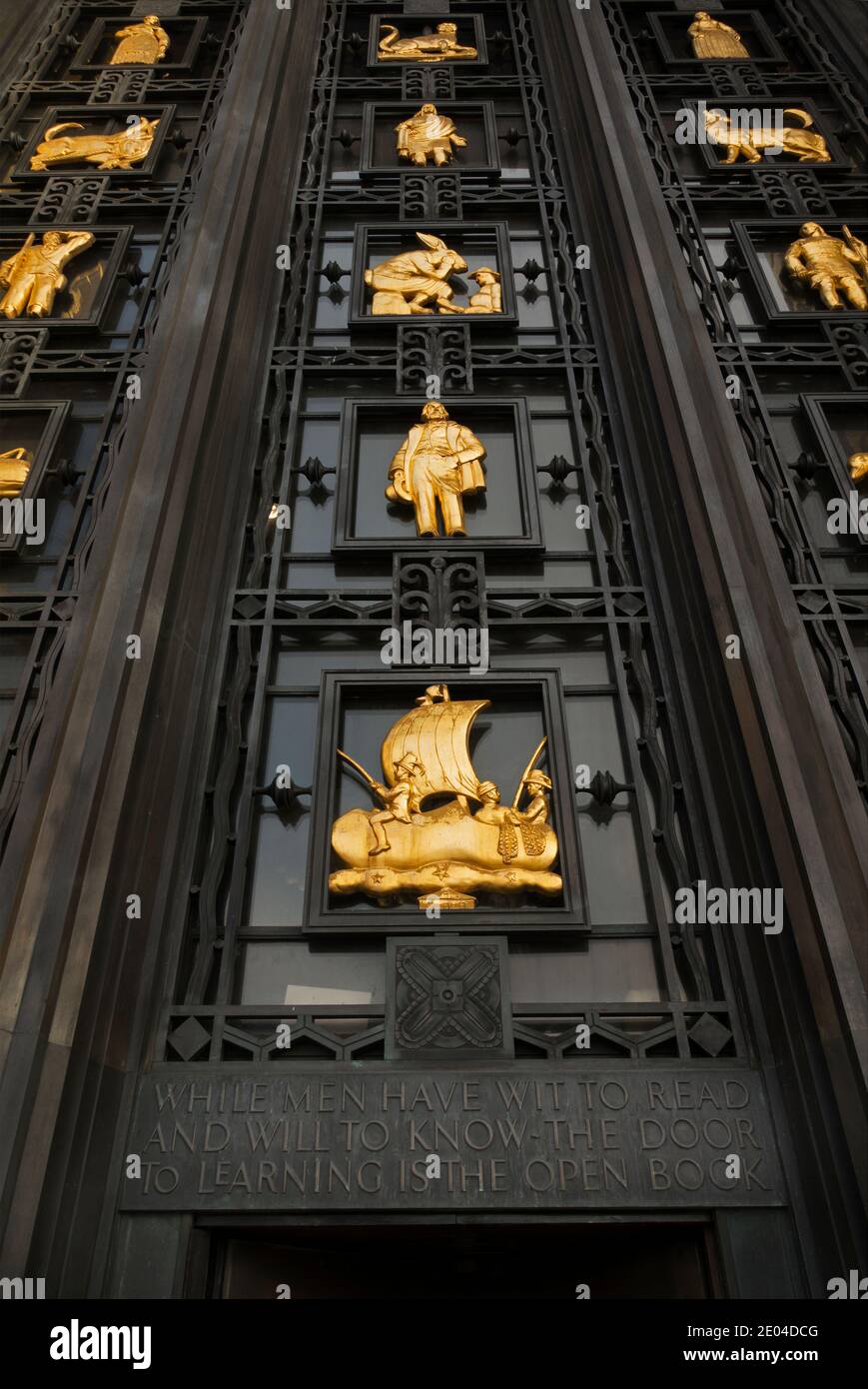 front doors of the Brooklyn Public Library main branch grand army plaza ...