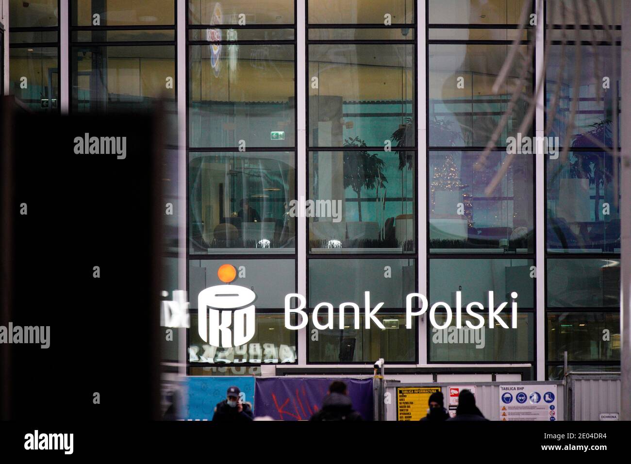 The logo of the national PKO bank is seen in Warsaw, Poland on December ...