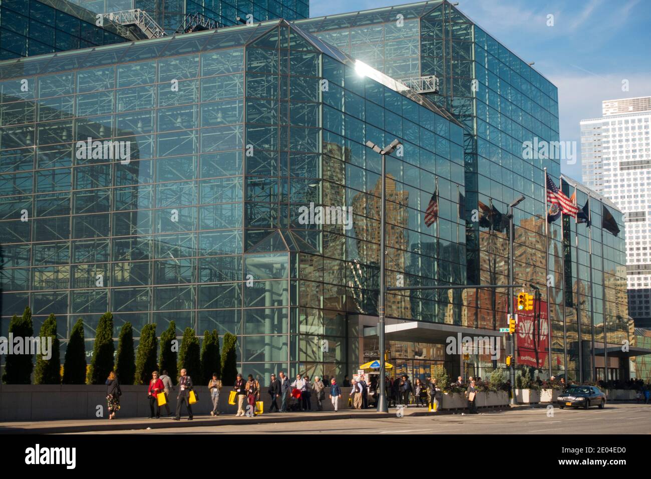 Javits center front entrance in Manhattan NYC Stock Photo - Alamy