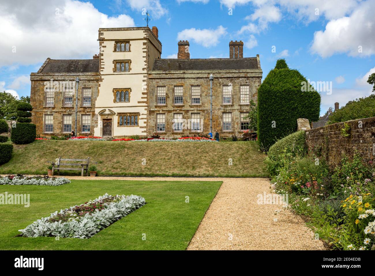 The house and gardens of Canons Ashby, an Elizabethan manor house ...