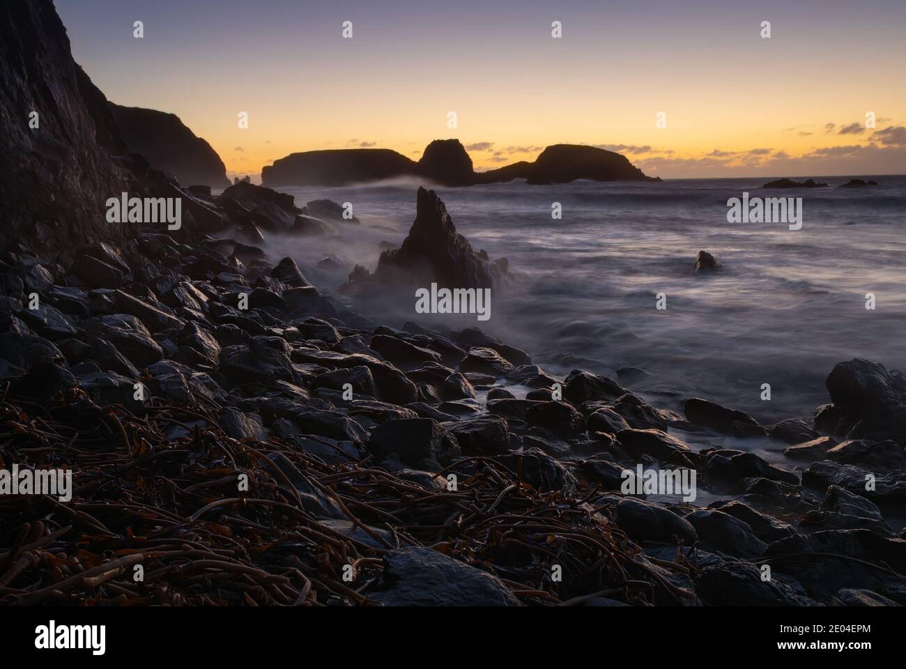 Stunning scenery on the Cooper Coast of Waterford Ireland. Coast ...