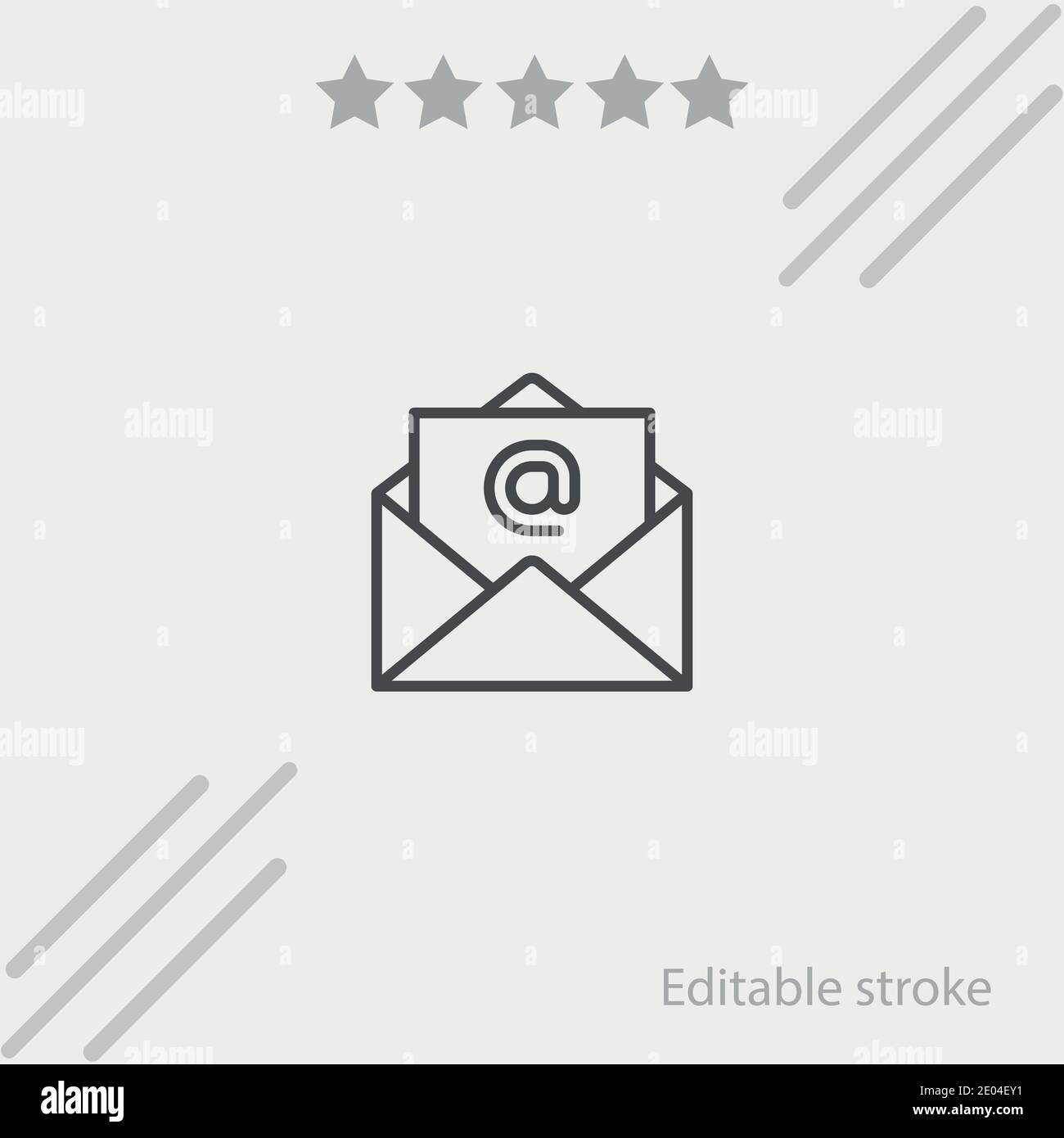 email vector icon modern simple vector illustration Stock Vector Image ...