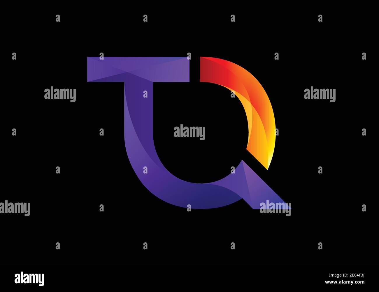 Modern T and Q letter logo design vector template Stock Vector Image ...