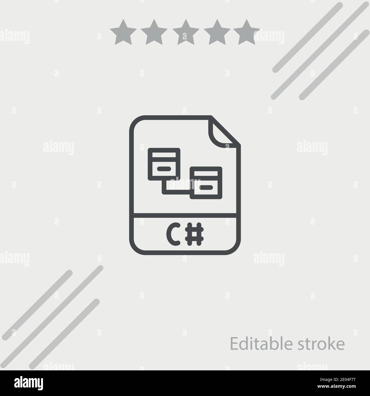 c sharp vector icon modern simple vector illustration Stock Vector ...