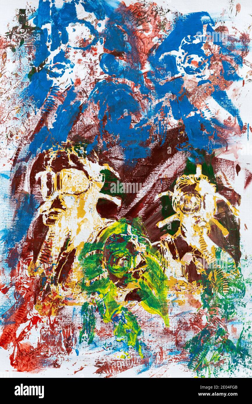 Art abstract planet girl hi-res stock photography and images - Alamy