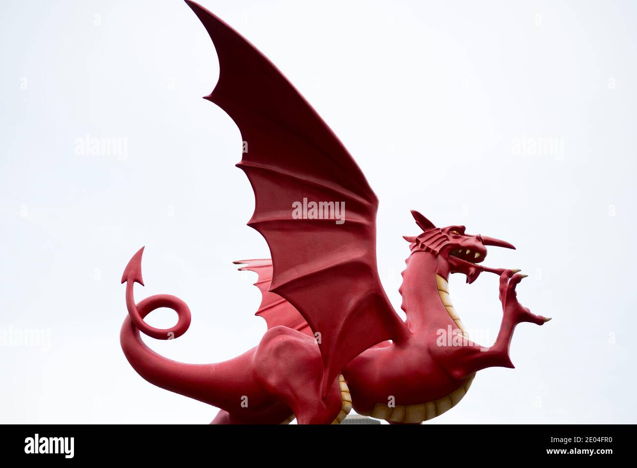 Cardiff castle wales red dragon hi-res stock photography and images - Alamy