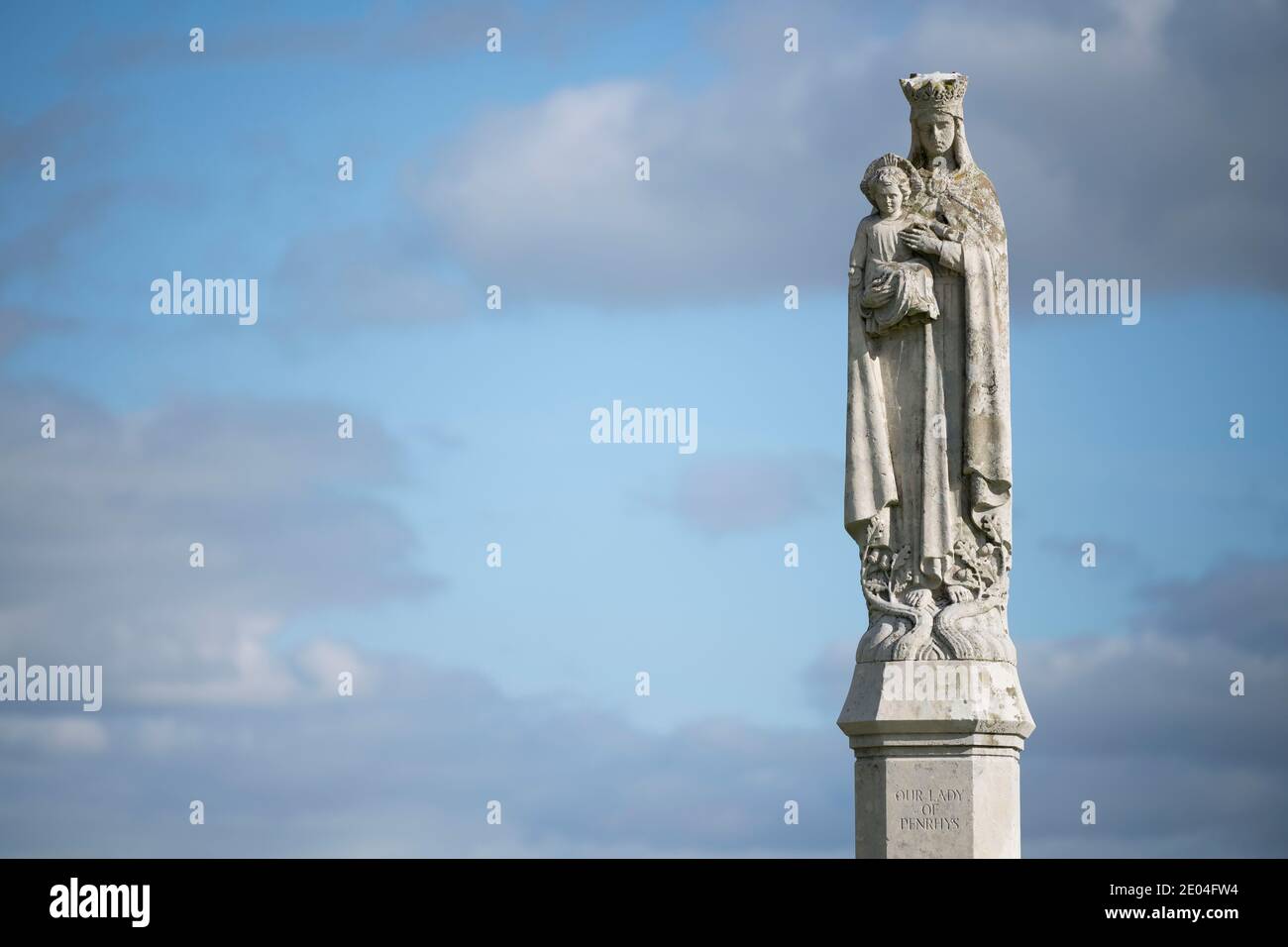 The Our Lady of Penrhys statue in Penrhys, Wales, UK Stock Photo - Alamy