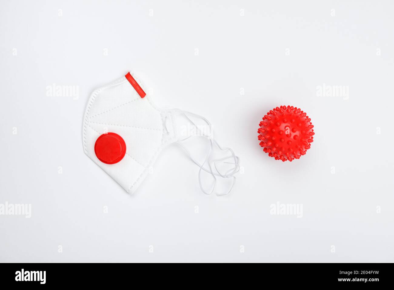 Disposable Particulate Valved Respirator FFP3. Protection against Covid ...