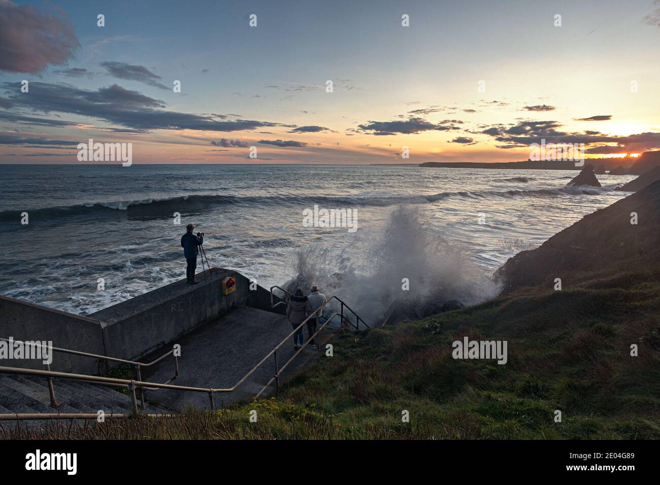Stunning scenery on the Cooper Coast of Ireland. Coast protected by ...