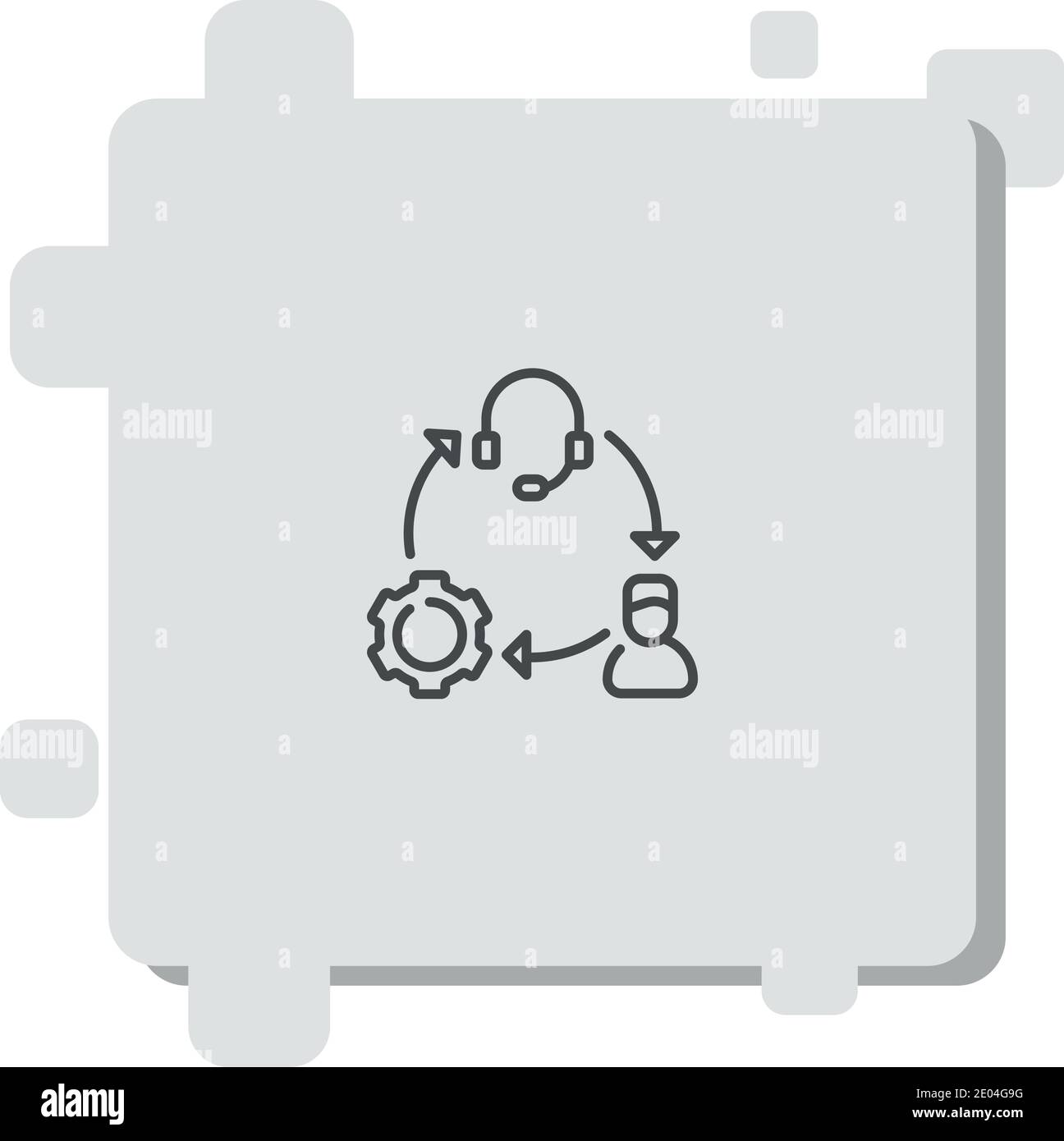 management vector icon modern simple vector illustration Stock Vector ...
