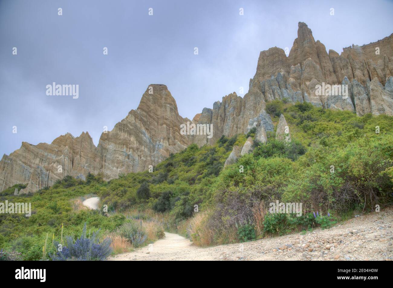 Clay cliffs Paritea in New Zealand Stock Photo - Alamy