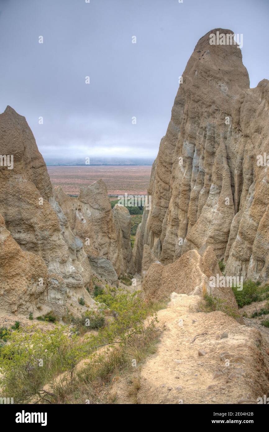 Clay cliffs Paritea in New Zealand Stock Photo - Alamy