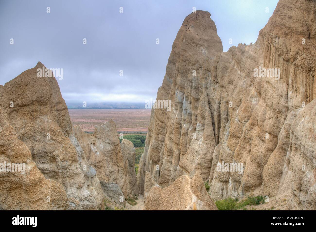 Clay cliffs Paritea in New Zealand Stock Photo - Alamy