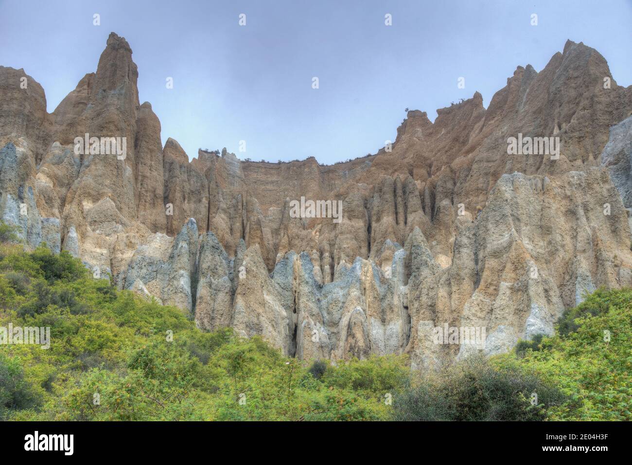 Clay cliffs Paritea in New Zealand Stock Photo - Alamy