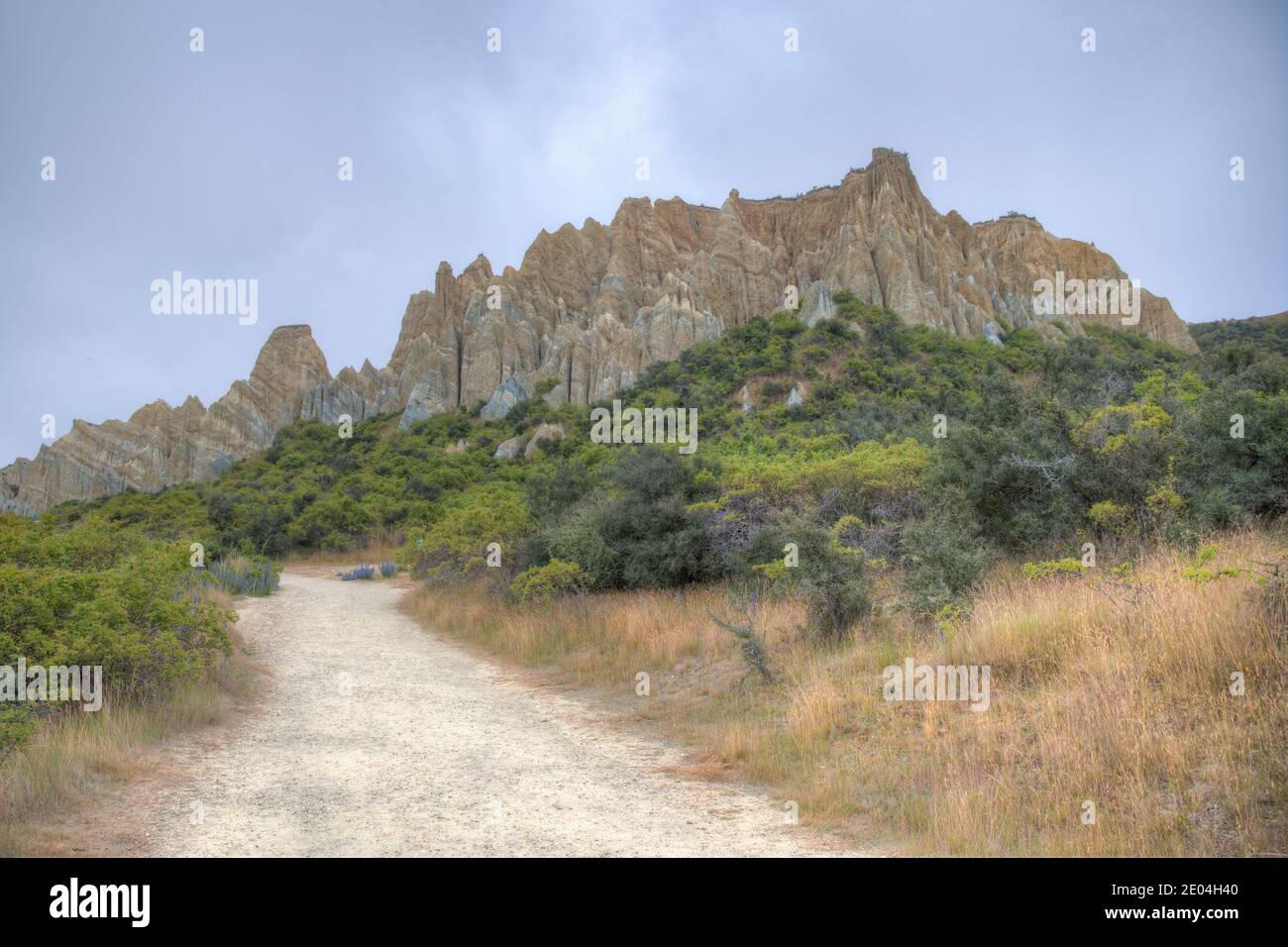 Clay cliffs Paritea in New Zealand Stock Photo - Alamy