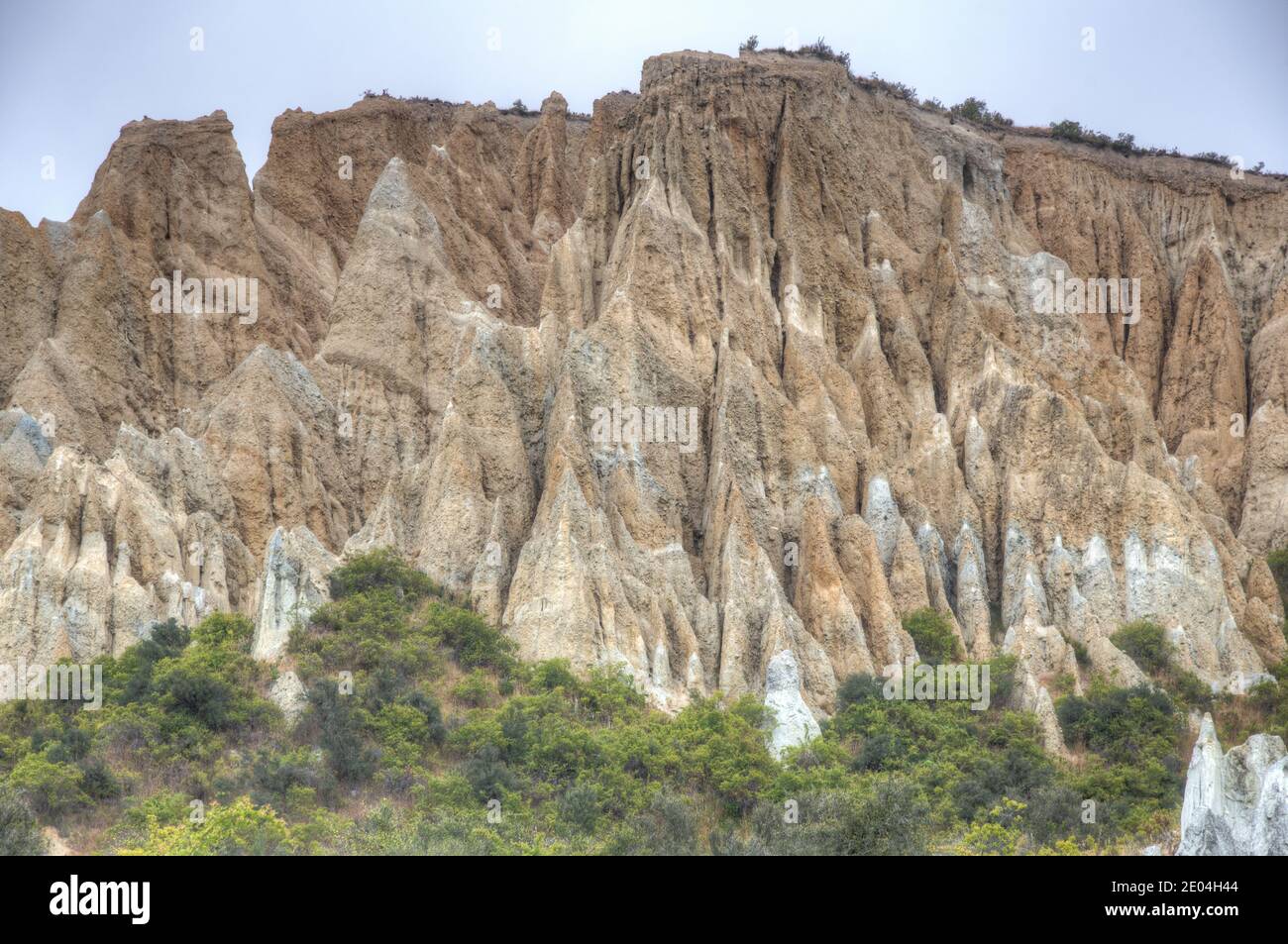 Clay cliffs Paritea in New Zealand Stock Photo - Alamy