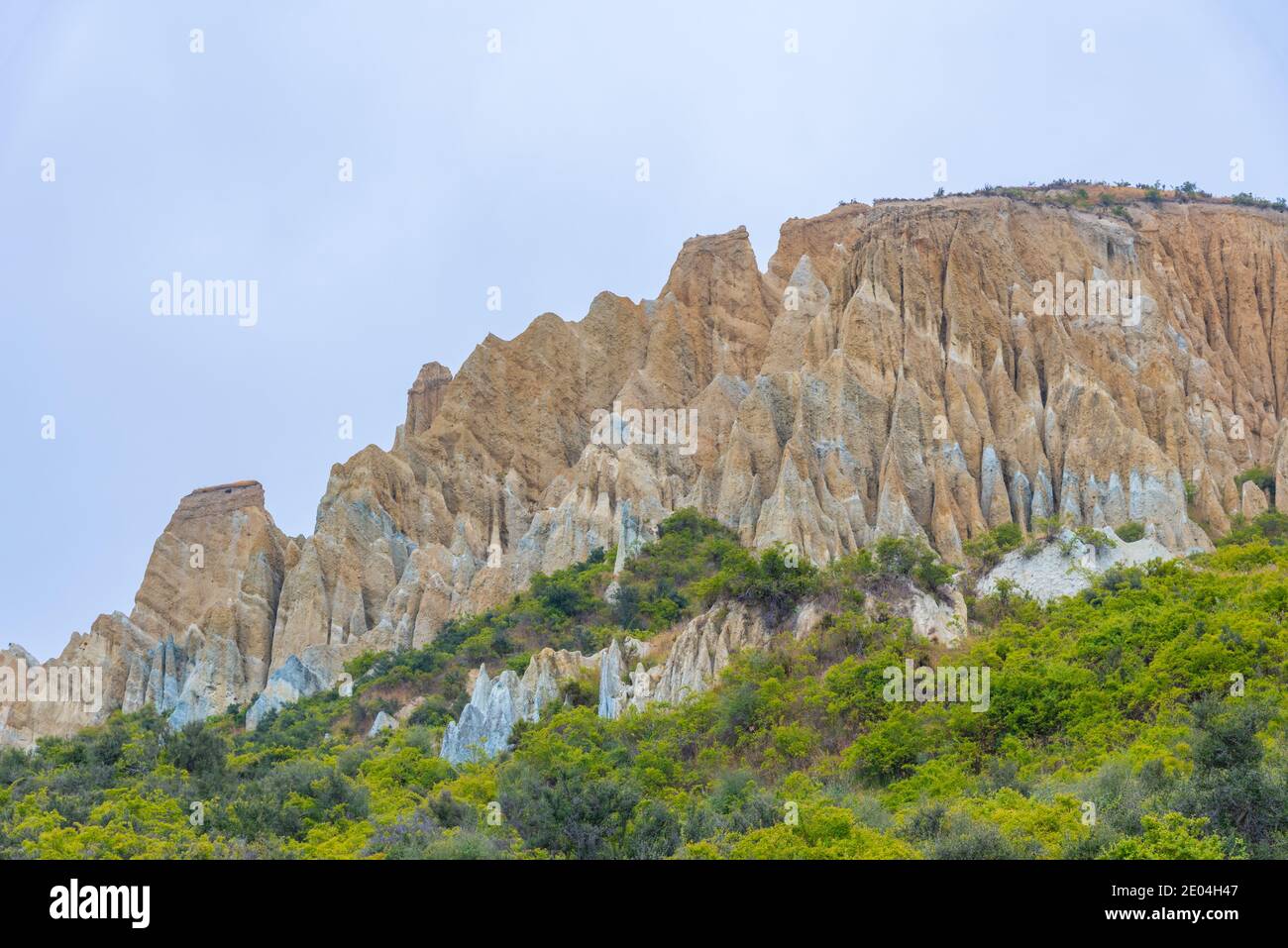 Clay cliffs Paritea in New Zealand Stock Photo - Alamy