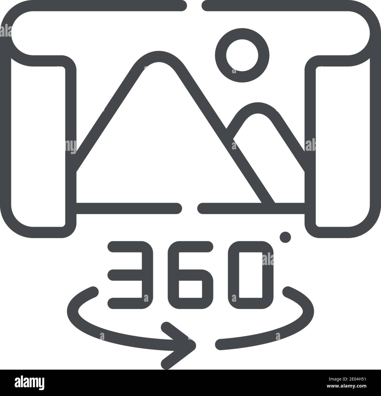 panorama vector icon modern simple vector illustration Stock Vector ...