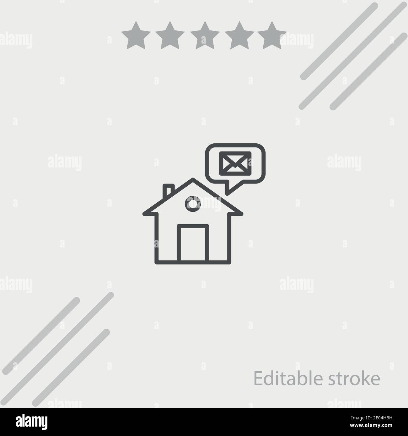 home message vector icon modern simple vector illustration Stock Vector ...