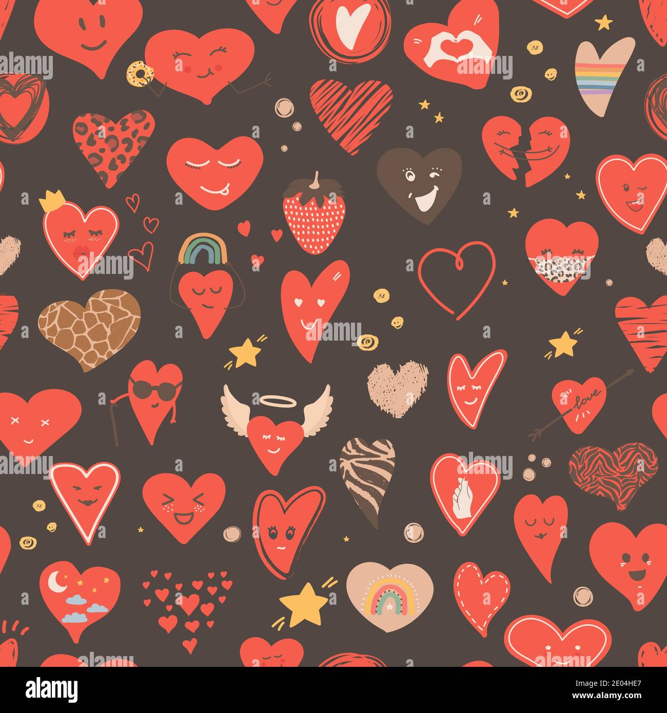Cartoon hearts Stock Vector Images - Alamy