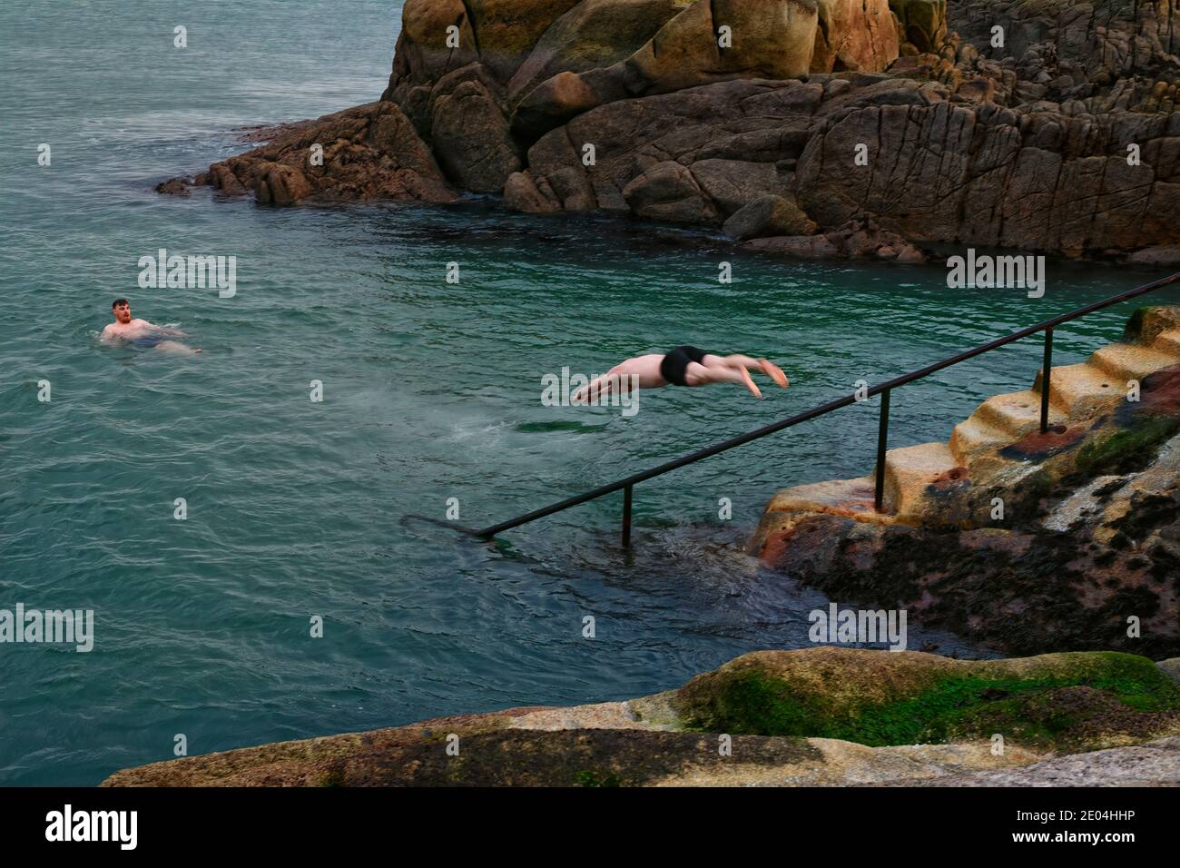 People swim at forty foot dublin hi-res stock photography and images ...