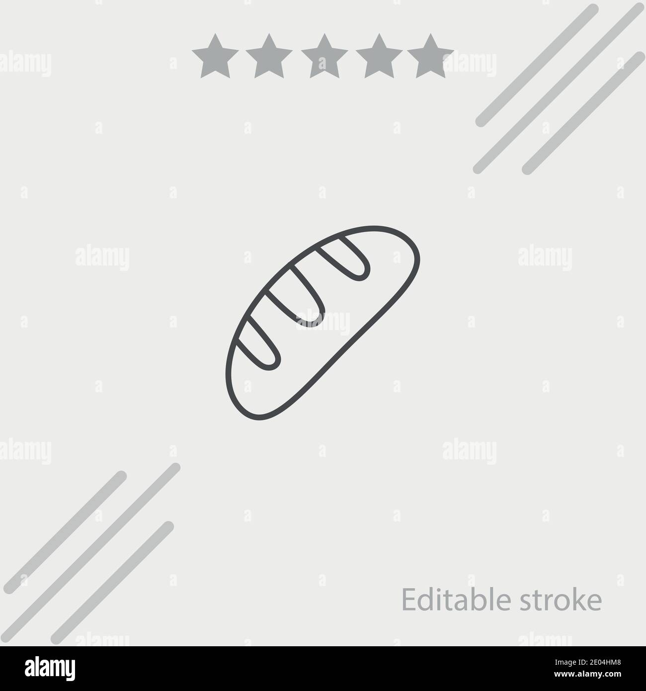 loaf vector icon modern simple vector illustration Stock Vector Image ...