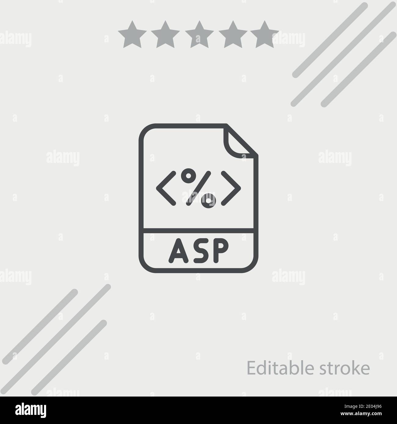 asp vector icon modern simple vector illustration Stock Vector Image ...