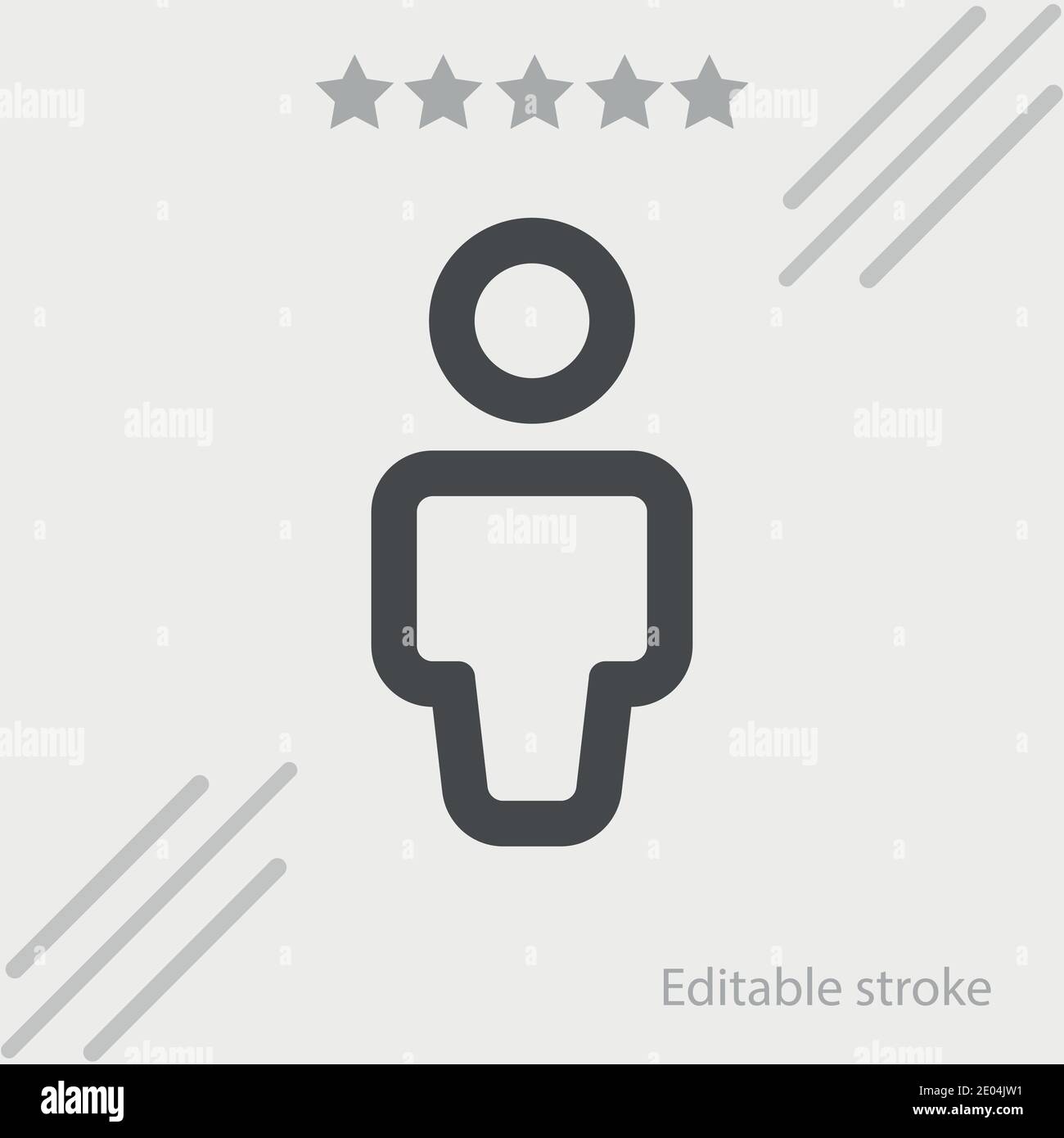 man outline vector icon modern simple vector illustration Stock Vector ...