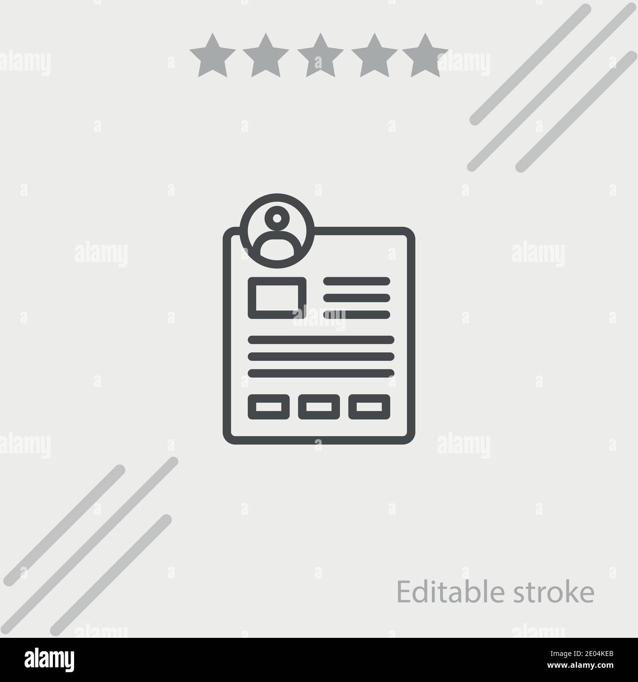 profile vector icon modern simple vector illustration Stock Vector ...