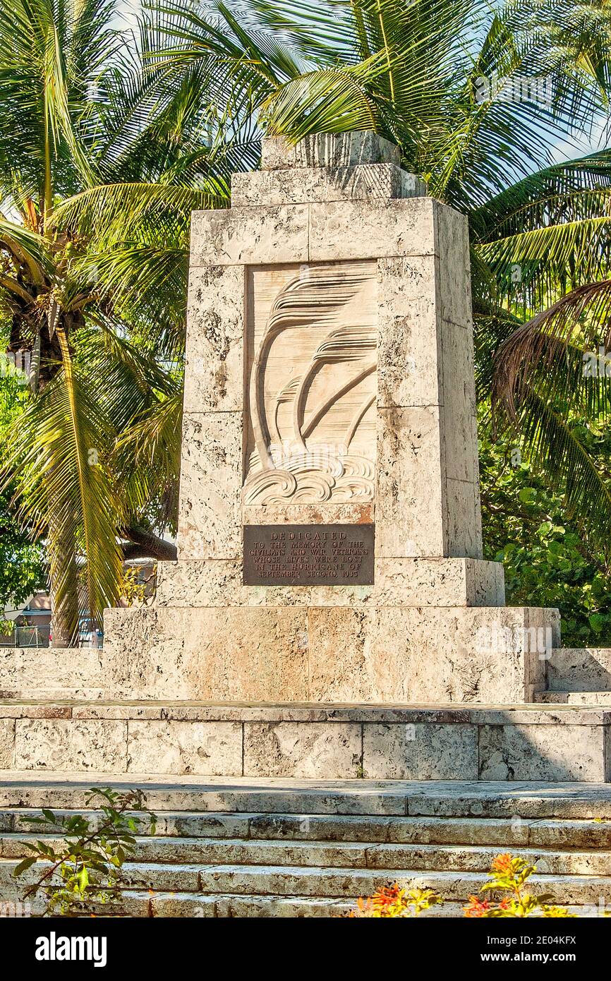The Florida Keys Memorial to the victims of the Great Hurricane of 1935 ...
