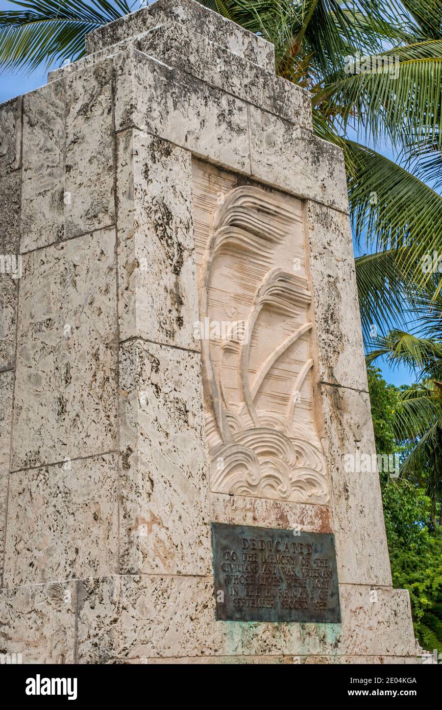 1935 hurricane memorial hi-res stock photography and images - Alamy