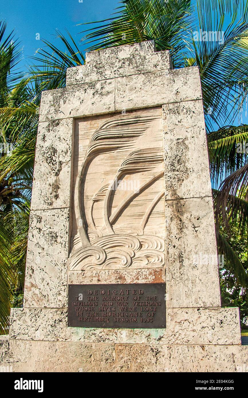 The Florida Keys Memorial to the victims of the Great Hurricane of 1935 ...
