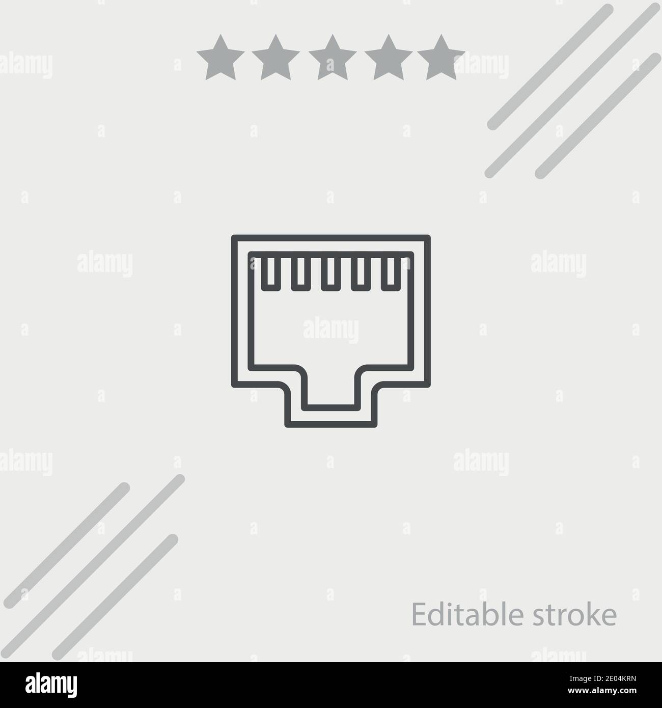 ethernet vector icon modern simple vector illustration Stock Vector ...