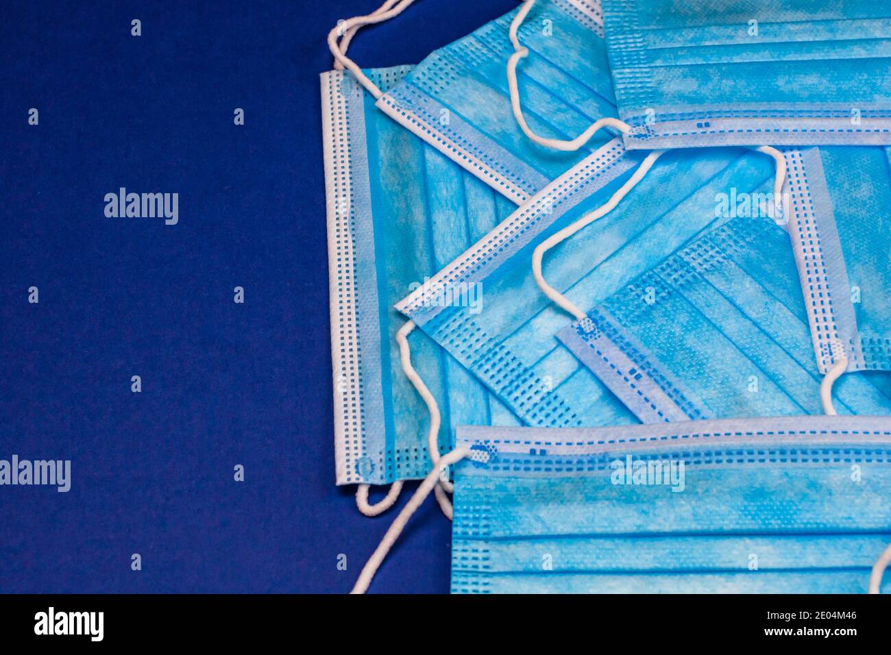 Close up and detail of medical hygienic mask, face protective surgical ...