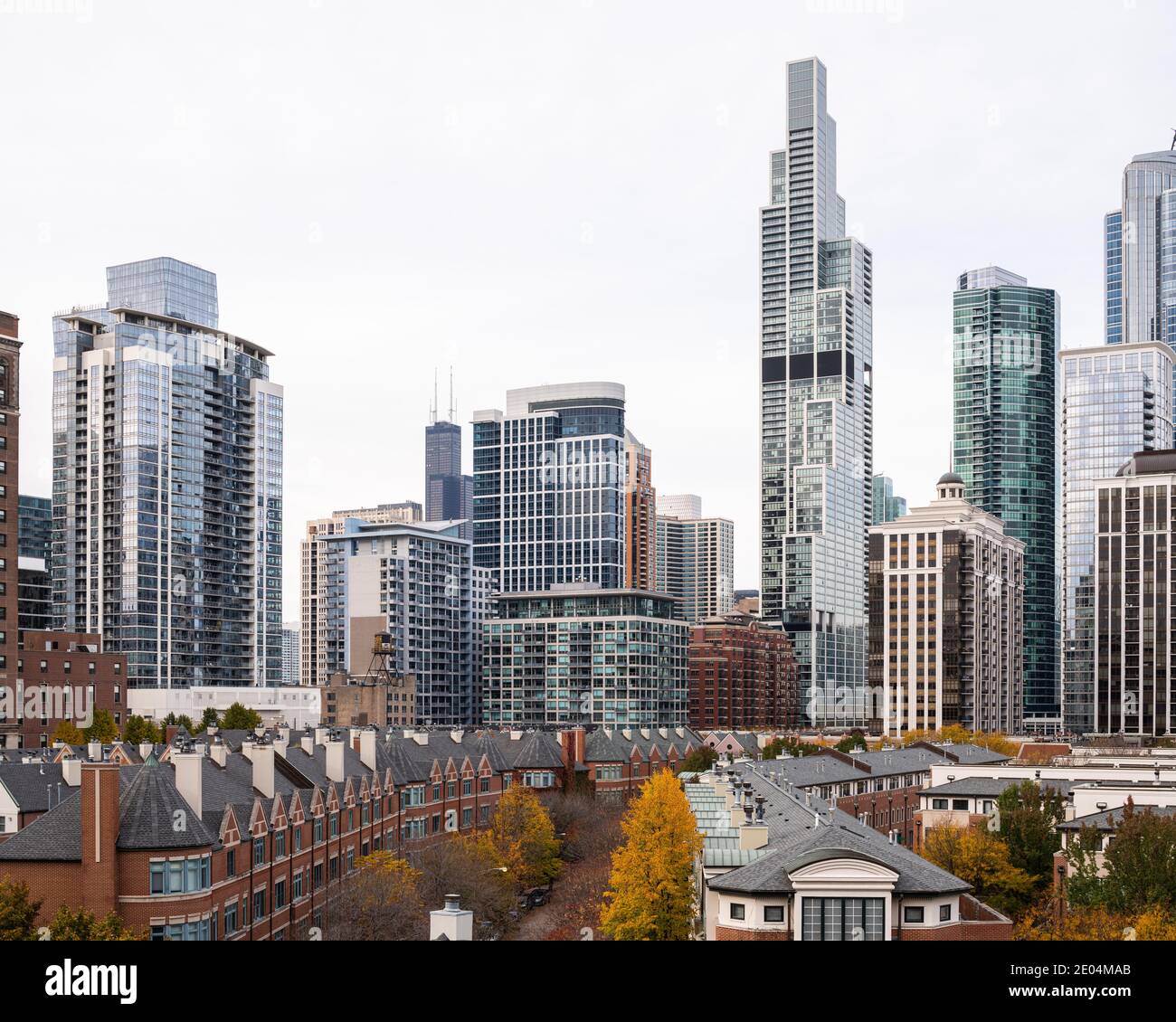 Multi unit condominium buildings in the South Loop neighborhood Stock ...