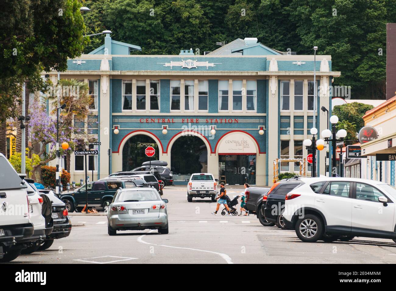 The old Napier Central Fire Station in New Zealand. Rebuilt after the ...