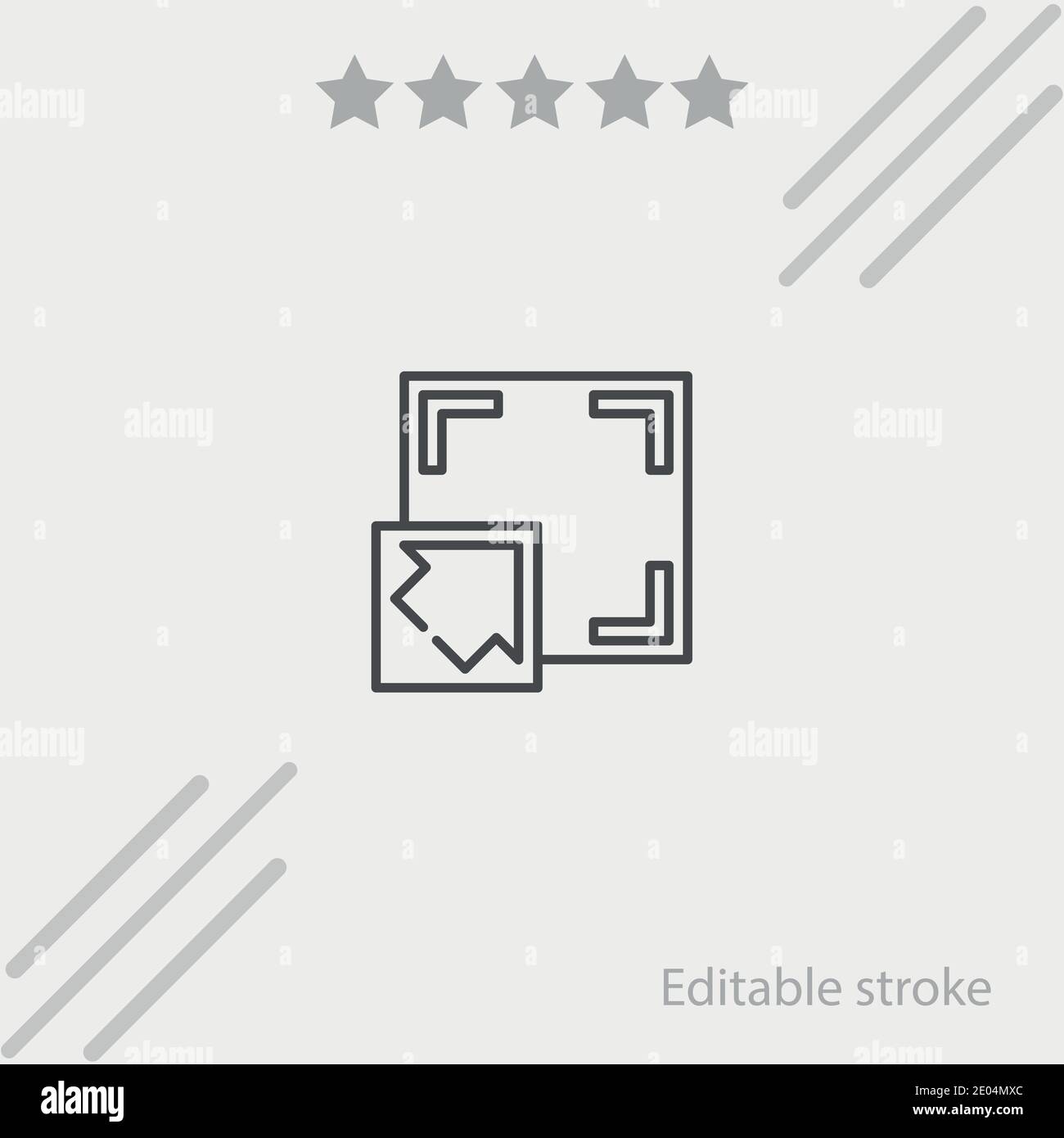 full screen vector icon modern simple vector illustration Stock Vector ...