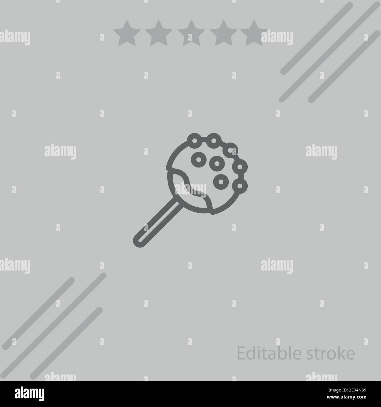 cake pop vector icon modern simple vector illustration Stock Vector ...