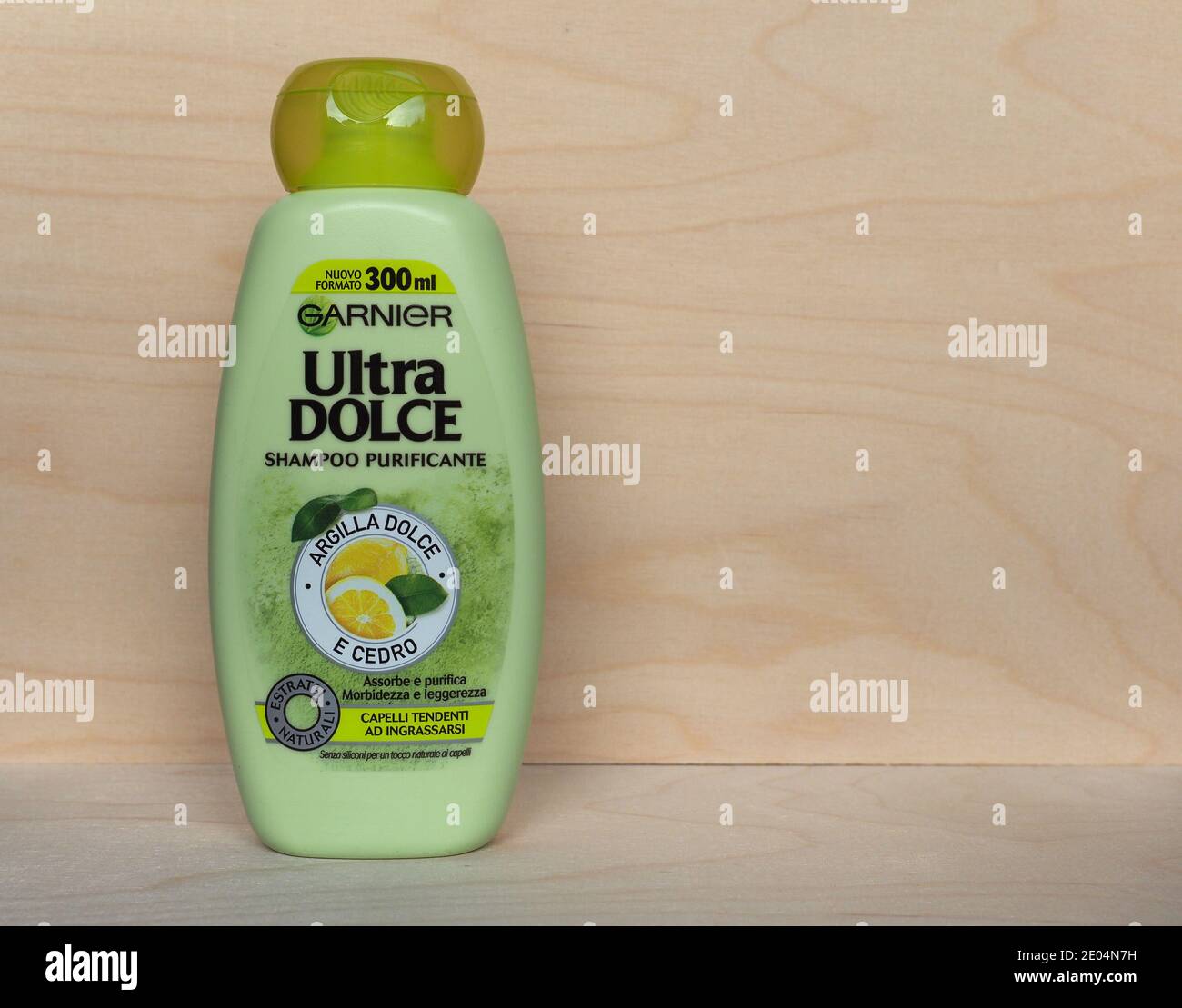 PARIS, FRANCE - CIRCA DECEMBER 2020: Bottle of Garnier soft clay and ...